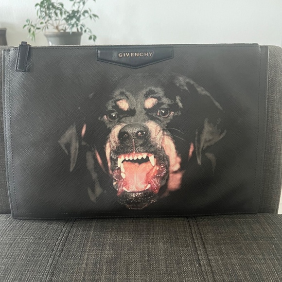 Givenchy | Bags | Givenchy Rottweiler Clutch Bag | Poshmark
